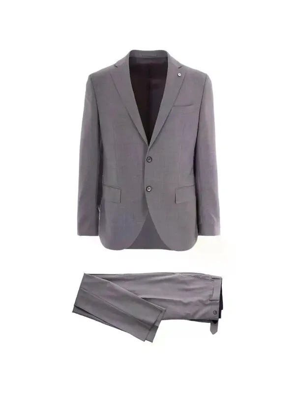 L.B.M. 1911 Button-fastening Wool Suit - Grey