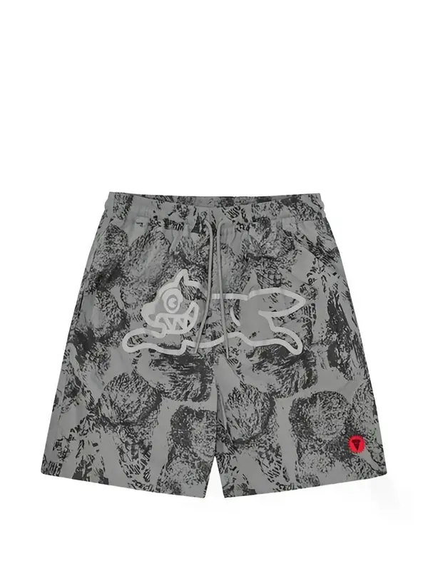 ICECREAM Cone Stamp Swim Shorts - Grey