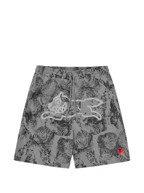 ICECREAM Cone Stamp Swim Shorts - Grey