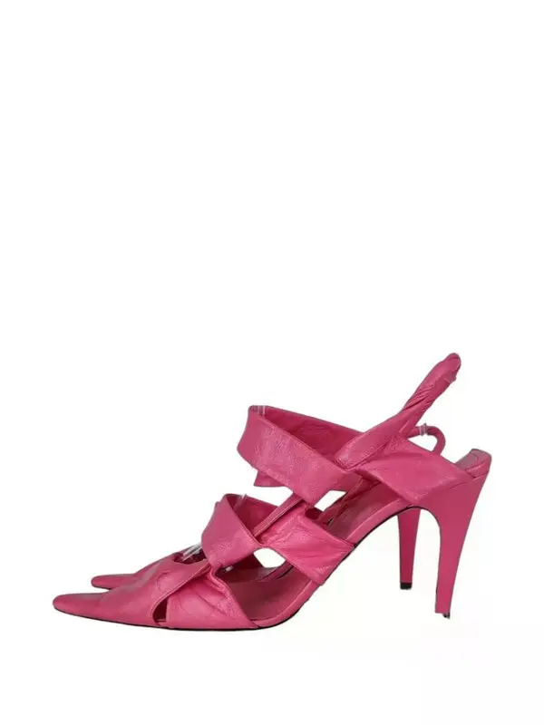 Bottega Veneta Point Strap Leather Pumps