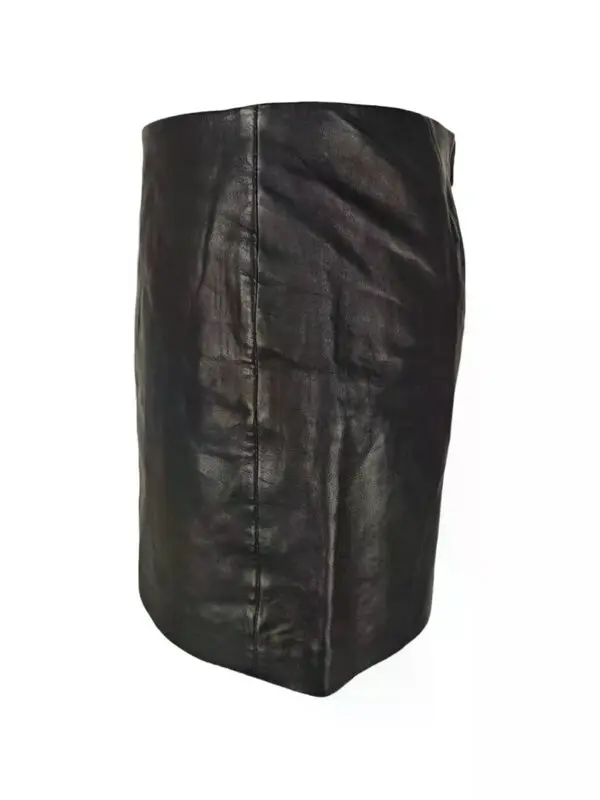 Sézane Leather Mini Skirt