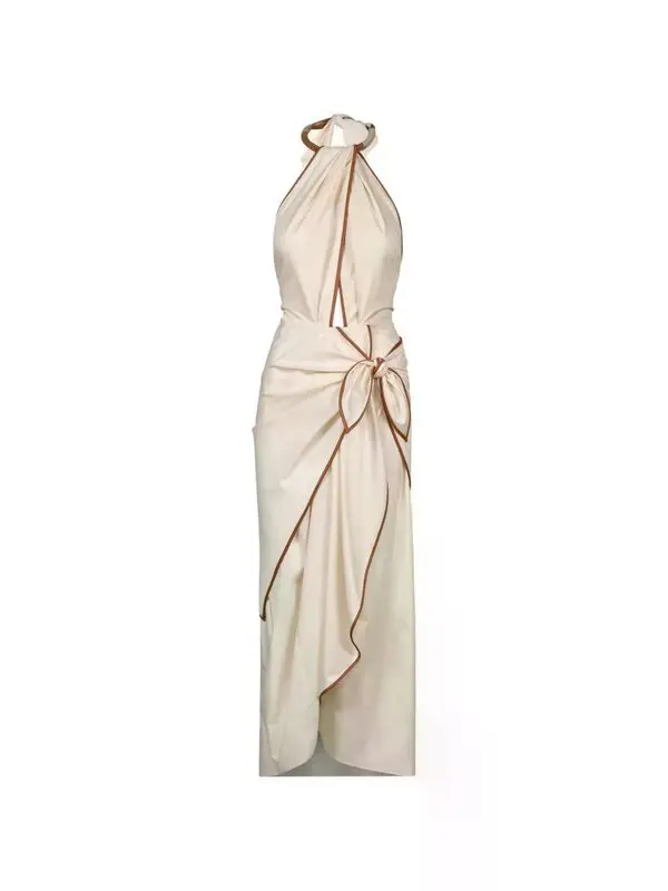Johanna Ortiz Centro Del Cielo Midi Dress - Neutrals