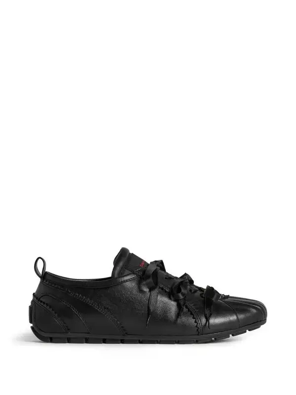 Simone Rocha Ballerina Leather Sneakers - Black