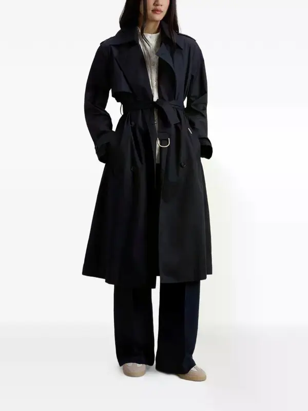 Woolrich Double-breasted Belted Trench Coat