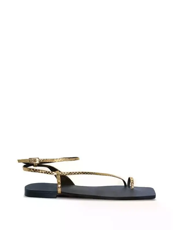 Johanna Ortiz Flamenco Echoes Flat Sandals - Gold