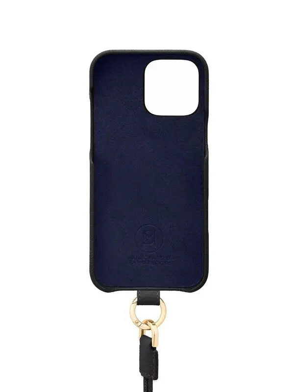 MAISON DE SABRE Sling Leather Iphone 16 Pro Max Phone Case - Black