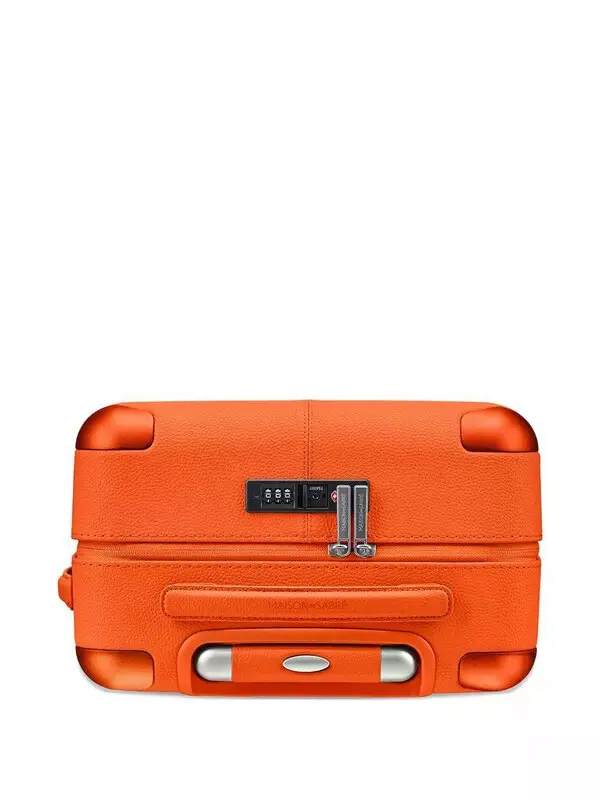 MAISON DE SABRE Leather Carry-on Suitcase - Orange