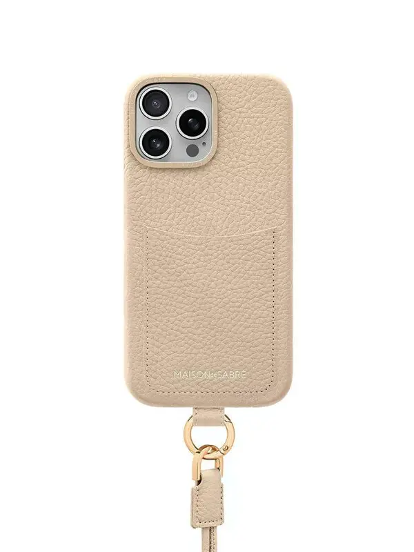 MAISON DE SABRE Sling Leather Iphone 16 Pro Phone Case