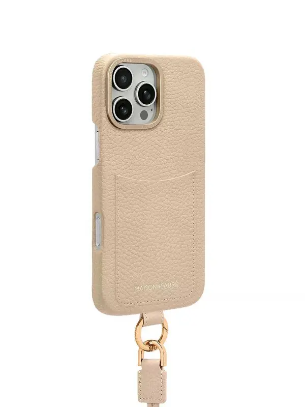 MAISON DE SABRE Sling Leather Iphone 16 Pro Phone Case