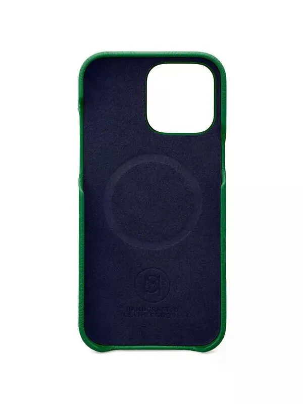 MAISON DE SABRE Leather Iphone 16 Pro Phone Case - Green