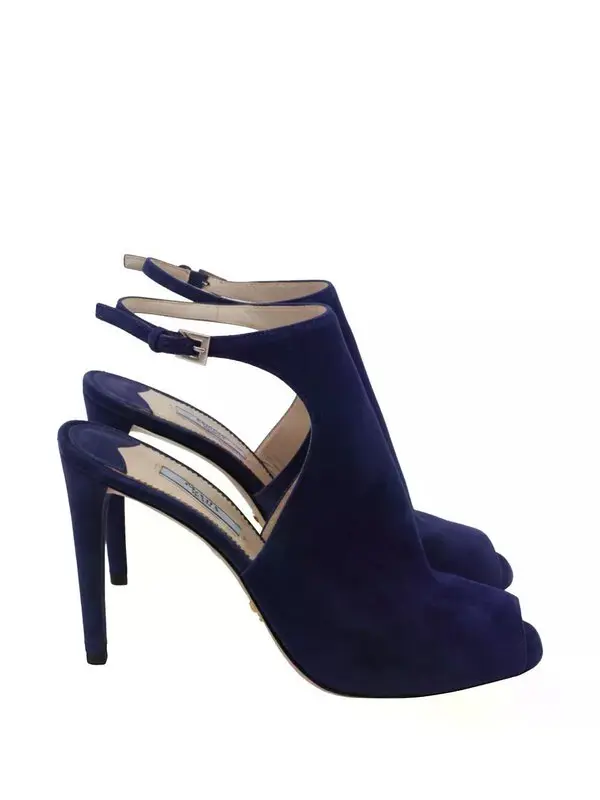 Prada Peep-toe Sandals - Blue