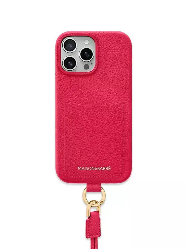 MAISON DE SABRE Sling Leather Iphone 16 Pro Max Phone Case
