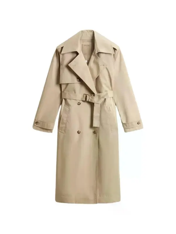 Woolrich Double-breasted Belted Trench Coat - Neutrals