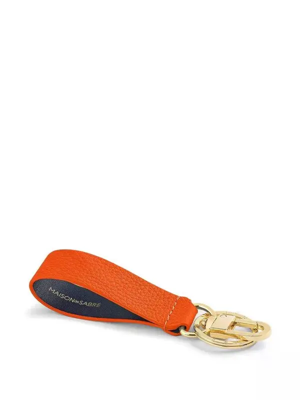 MAISON DE SABRE Upcycled Leather Keychain - Orange