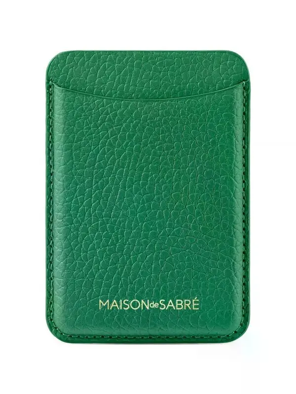 MAISON DE SABRE Leather Magsafe Wallet - Green
