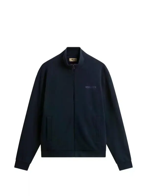 Woolrich Full-zip Logo Sweatshirt - Blue