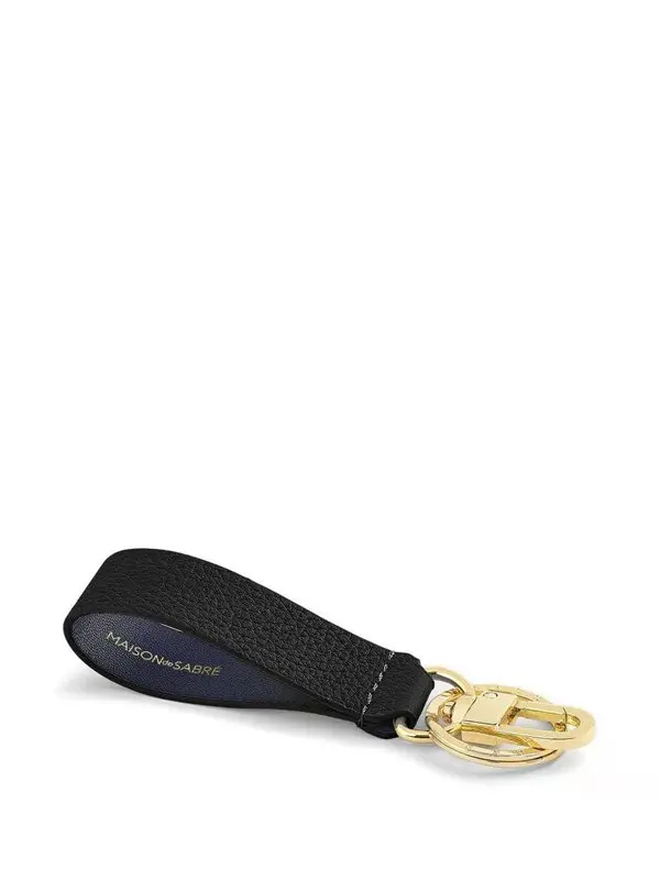 MAISON DE SABRE Upcycled Leather Keychain - Black
