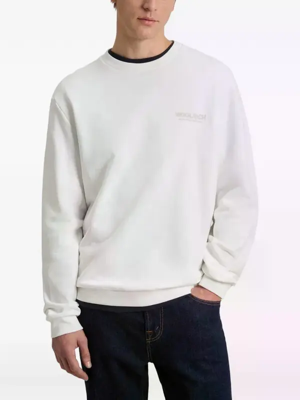 Woolrich Ribbed Logo Sweatshirt - White