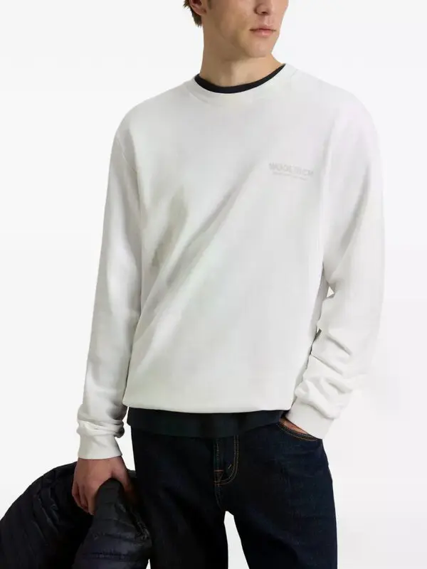 Woolrich Ribbed Logo Sweatshirt - White