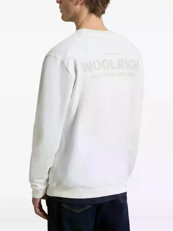 Woolrich Ribbed Logo Sweatshirt - White