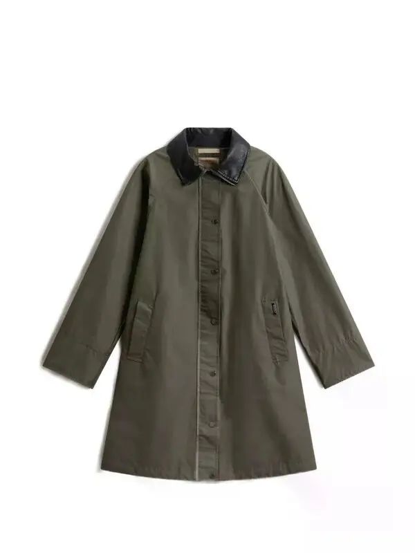 Woolrich Dundee Superwax Trench Coat - Green