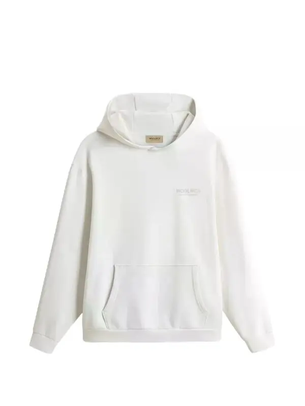 Woolrich Macro Logo Hoodie - White