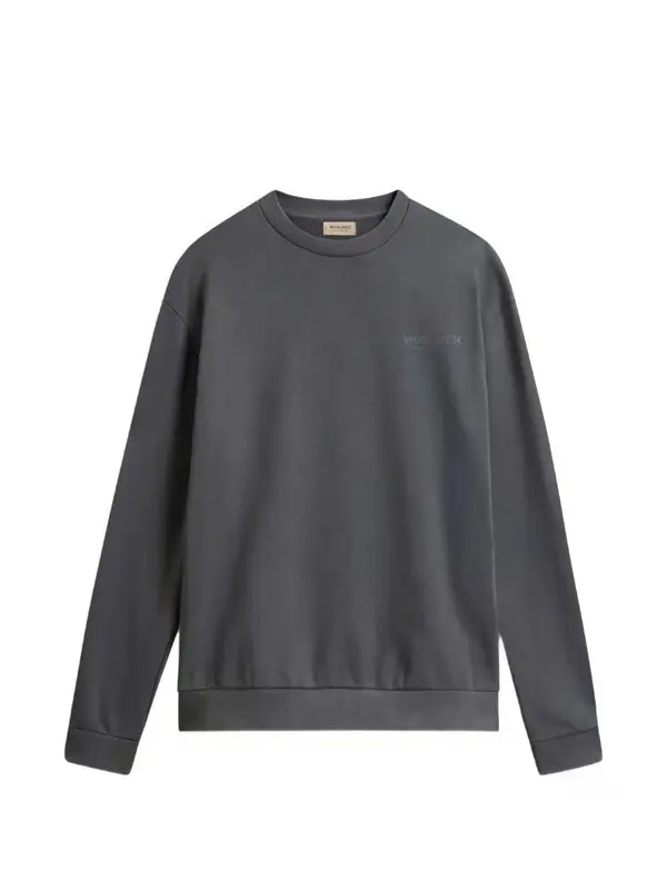 Woolrich Macro Logo Crew-neck Sweatshirt - Grey