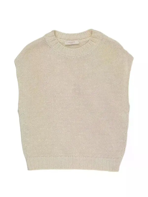 ZANONE Crew-neck Knitted Vest - Neutrals