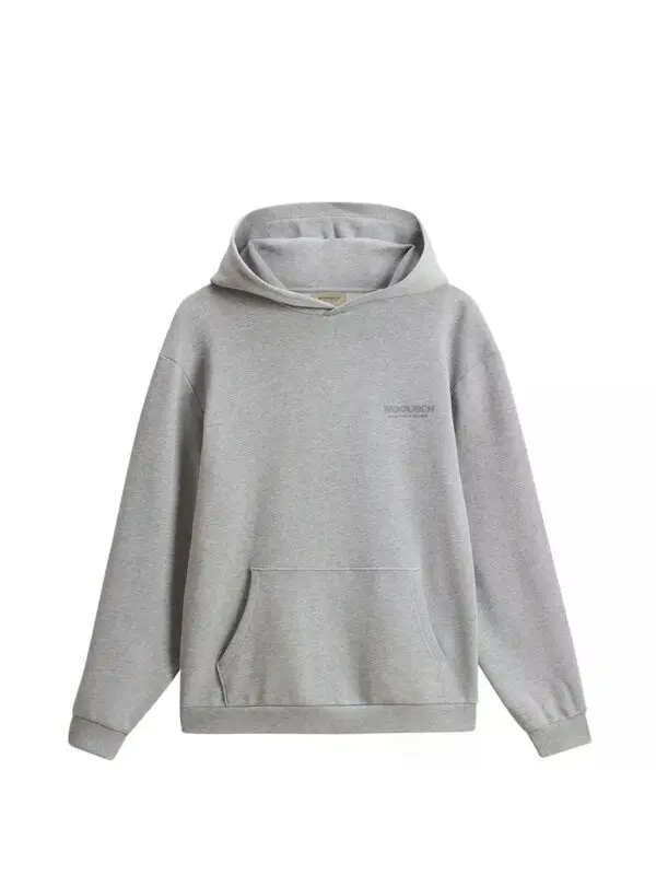 Woolrich Logo-detail Hoodie - Grey