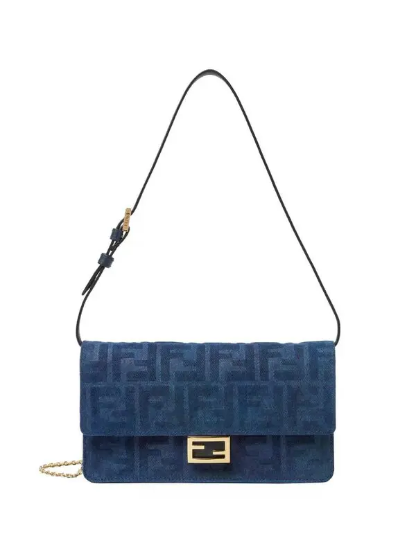 Fendi Baguette Wallet-on-chain - Blue