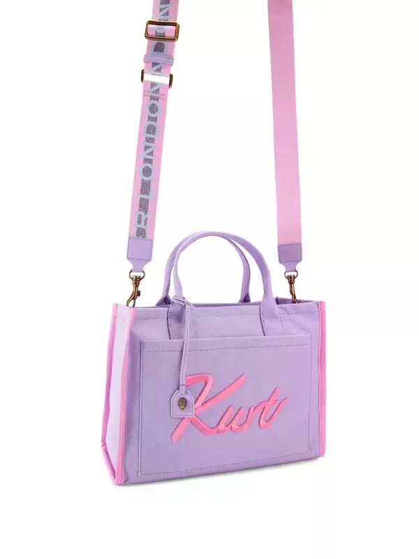 Kurt Geiger Logo-embroidered Tote Bag - Purple