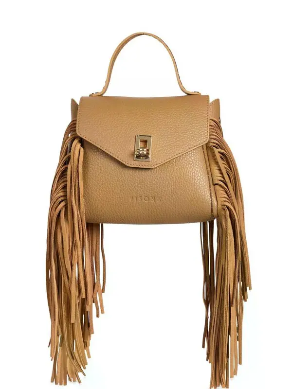VISONA` Mini Quercia Top-handle Bag With Fringe