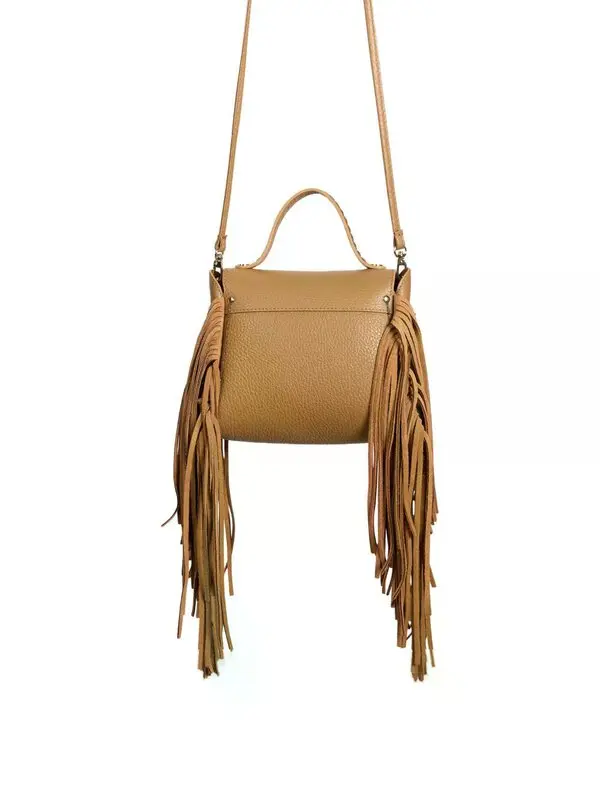 VISONA` Mini Quercia Top-handle Bag With Fringe