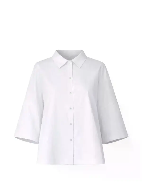 Liviana Conti Flora Flared-sleeve Shirt - White