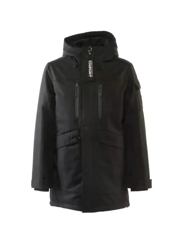 ANTARTICA Zip-detail Hooded Jacket - Black