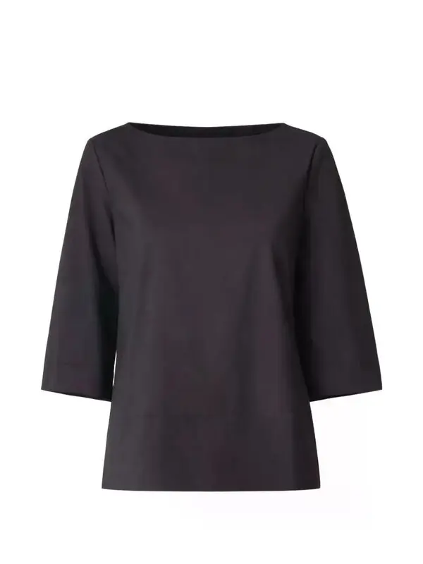 Liviana Conti Giovi Boat-neck Top - Black