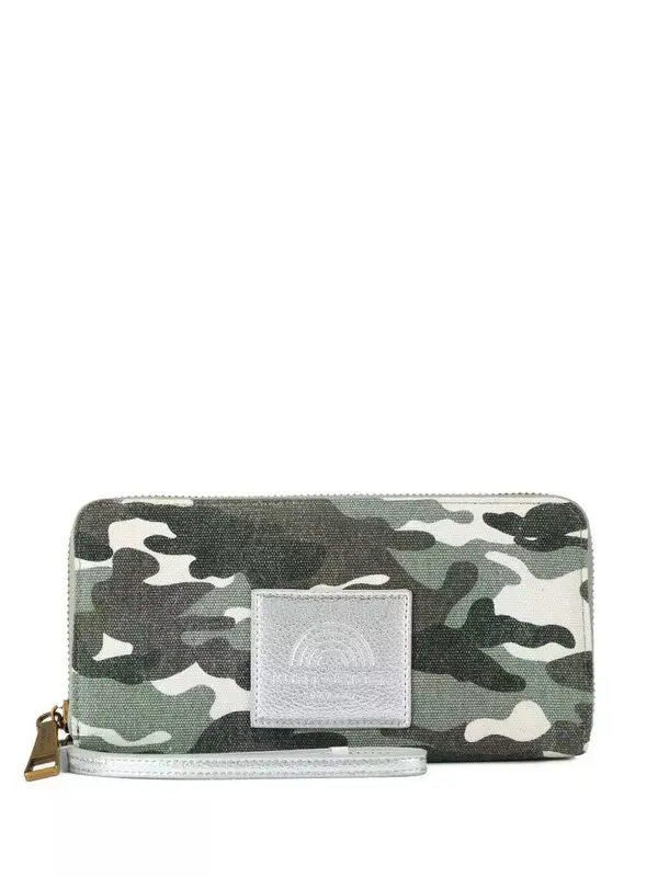 Kurt Geiger Southbank Camouflage-print Zip-around Wallet - Green