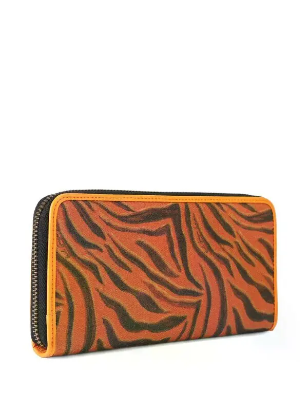 Kurt Geiger Kurt Tiger-print Zip-around Wallet