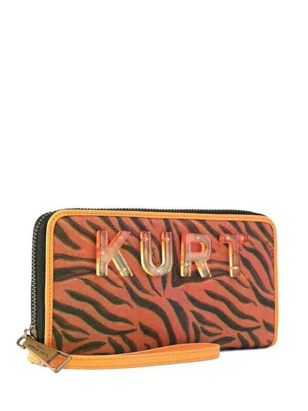 Kurt Geiger Kurt Tiger-print Zip-around Wallet