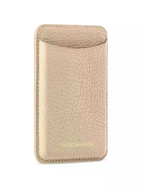 MAISON DE SABRE Leather Magsafe Wallet - Neutrals