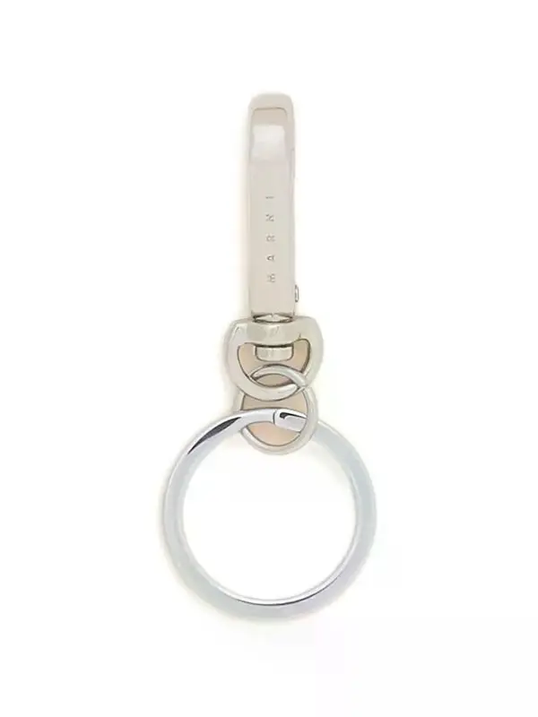 Marni Engraved Keyring - Silver