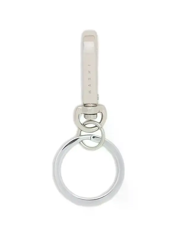 Marni Engraved Keyring - Silver