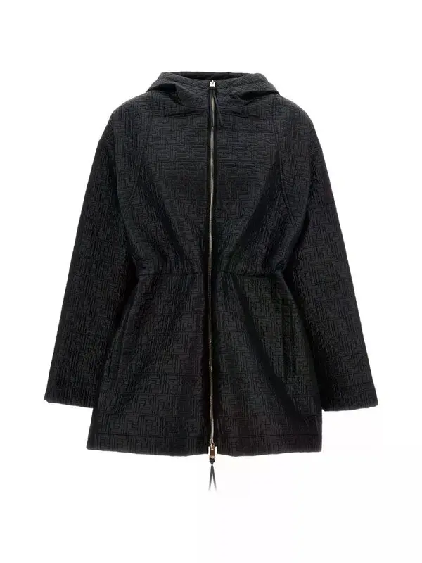 Fendi Ff-motif Parka Jacket - Black
