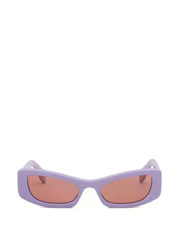 Marni Nyama Rectangular Butterfly Sunglasses - Purple