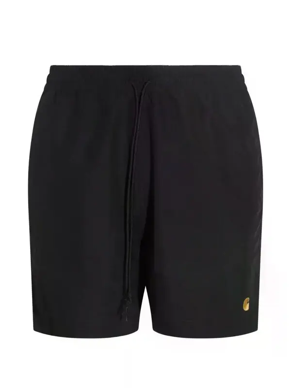 Carhartt Work In Progress Logo-embroidered Swim Shorts - Black