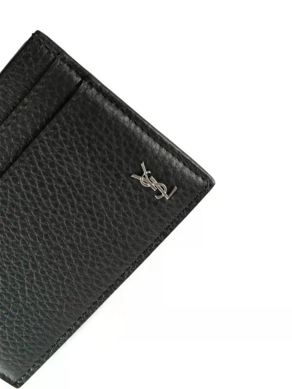 Saint Laurent Cassandre-appliqué Cardholder
