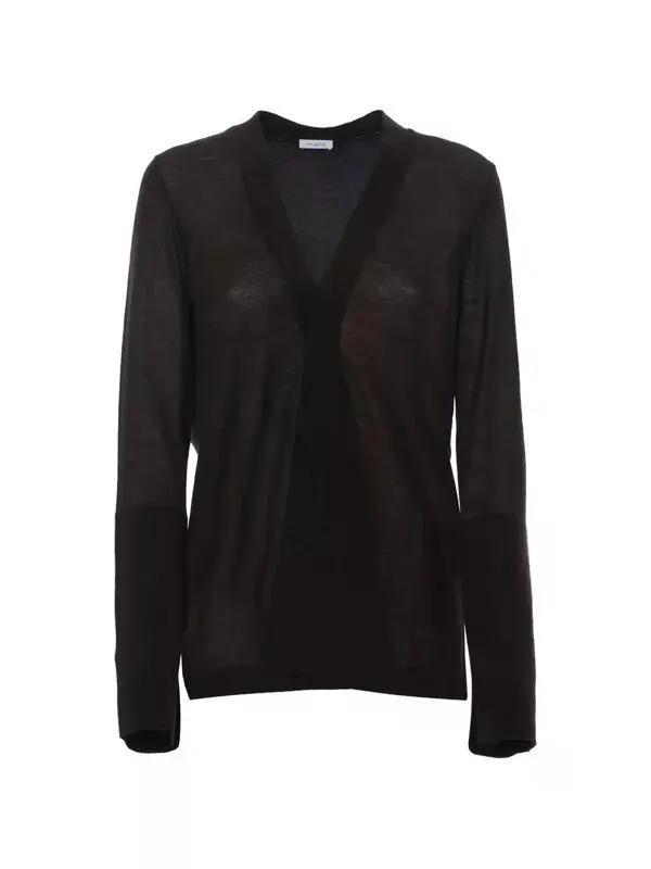 Malo V-neck Cardigan - Black
