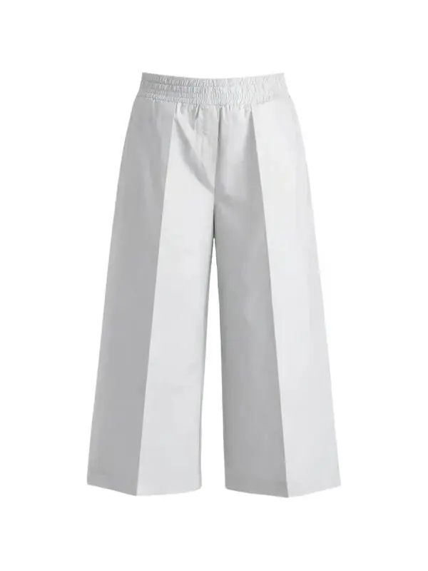 Liviana Conti Omar Elasticated-waistband Cropped Trousers - Grey