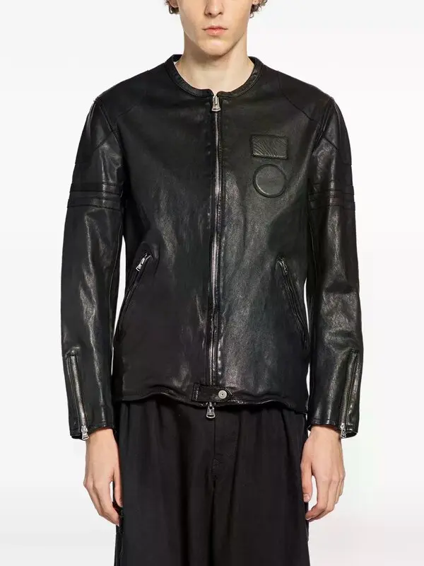 Yohji Yamamoto Zip Leather Jacket