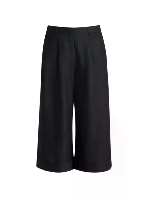 Liviana Conti Zack Cuffed-hem Trousers - Black